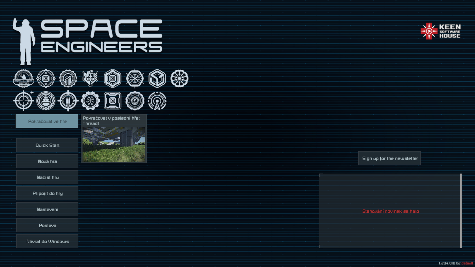 1. Nainstaluj hru a po spuštění si v hlavním menu v nastavení na kartě ...